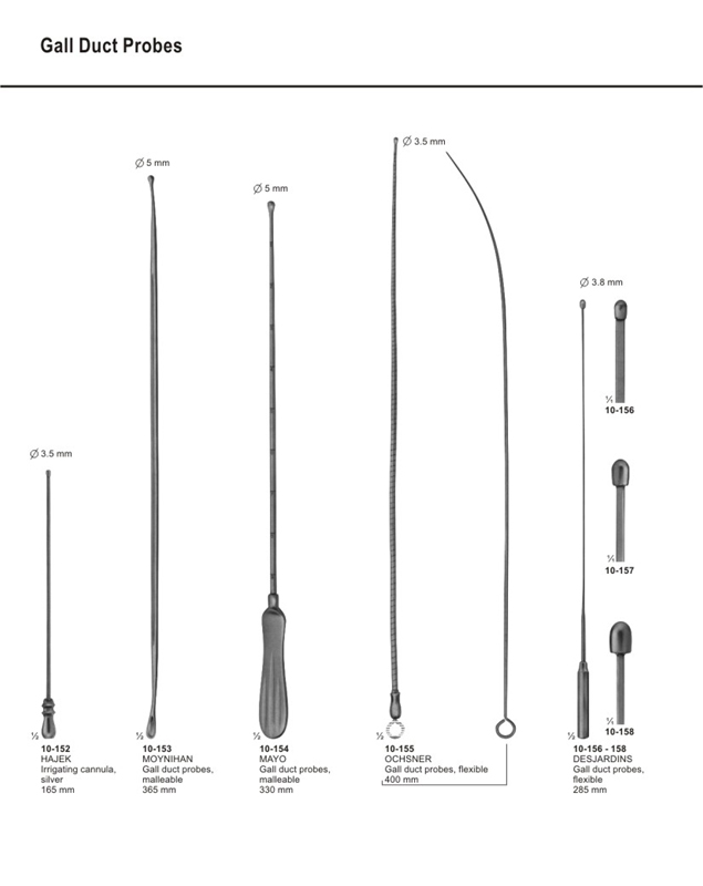 Mayo, gall duct probes - Alphadent International