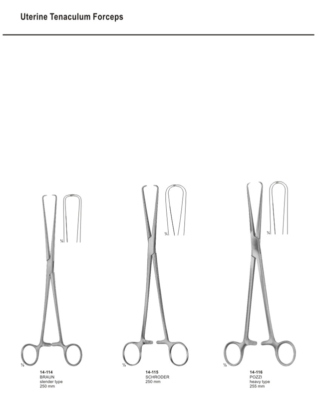 Pozzi, tenaculume forceps - Alphadent International